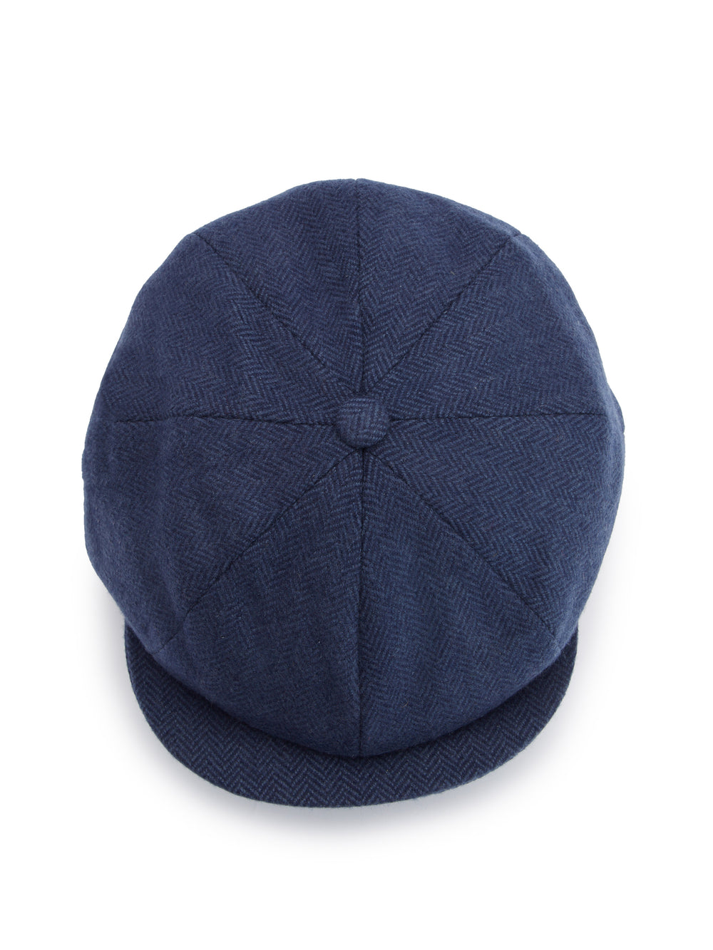 Baker Boy Cap - Cashmere Navy Herringbone | Men's Baker Boy Cap ...