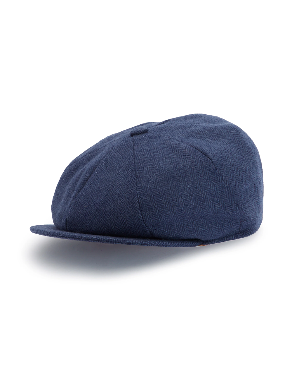 Baker Boy Cap - Cashmere Navy Herringbone | Men's Baker Boy Cap ...