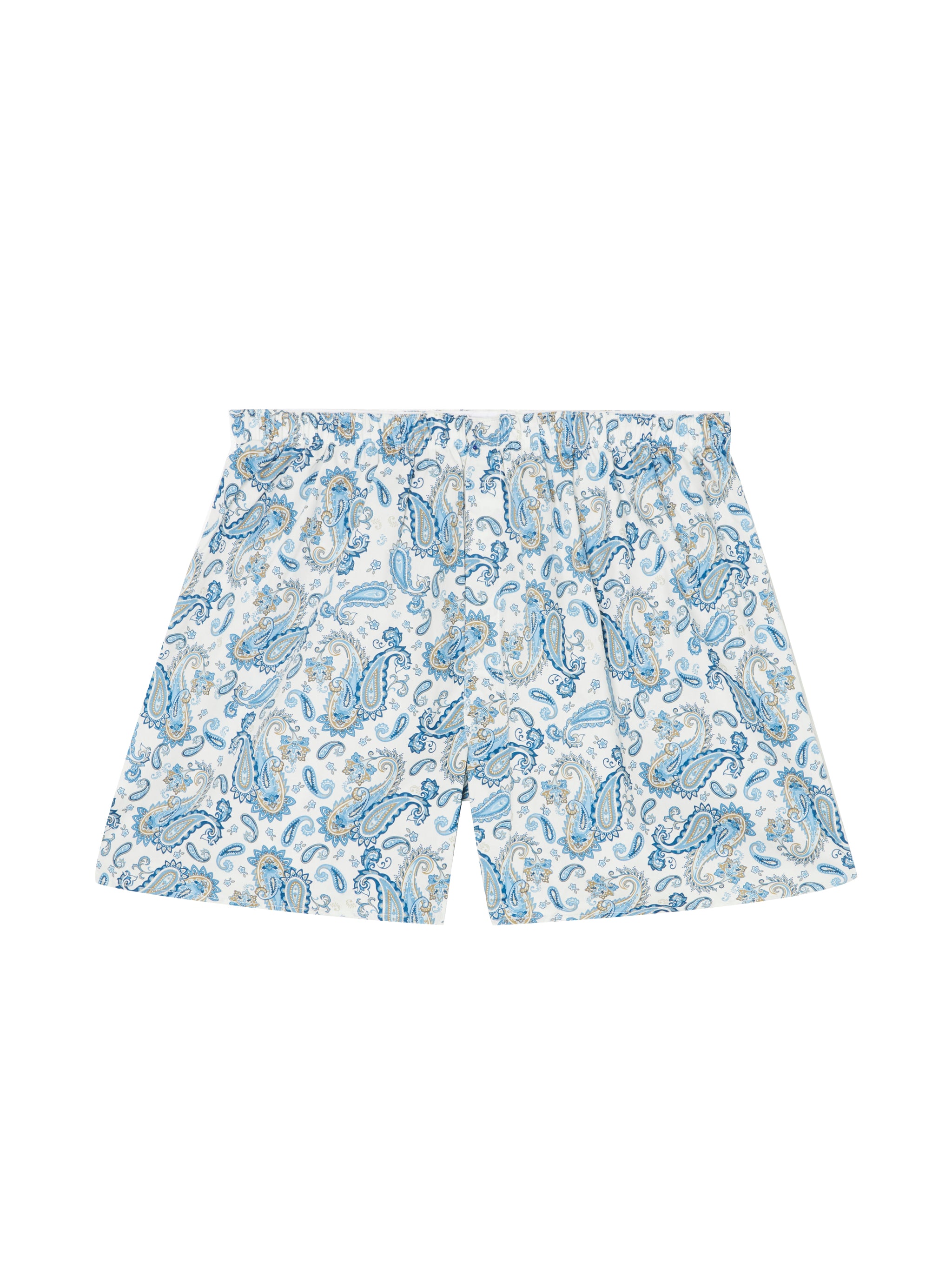 Paisley Boxer Short - Ivory | Men's Boxer | Oliver Brown, London