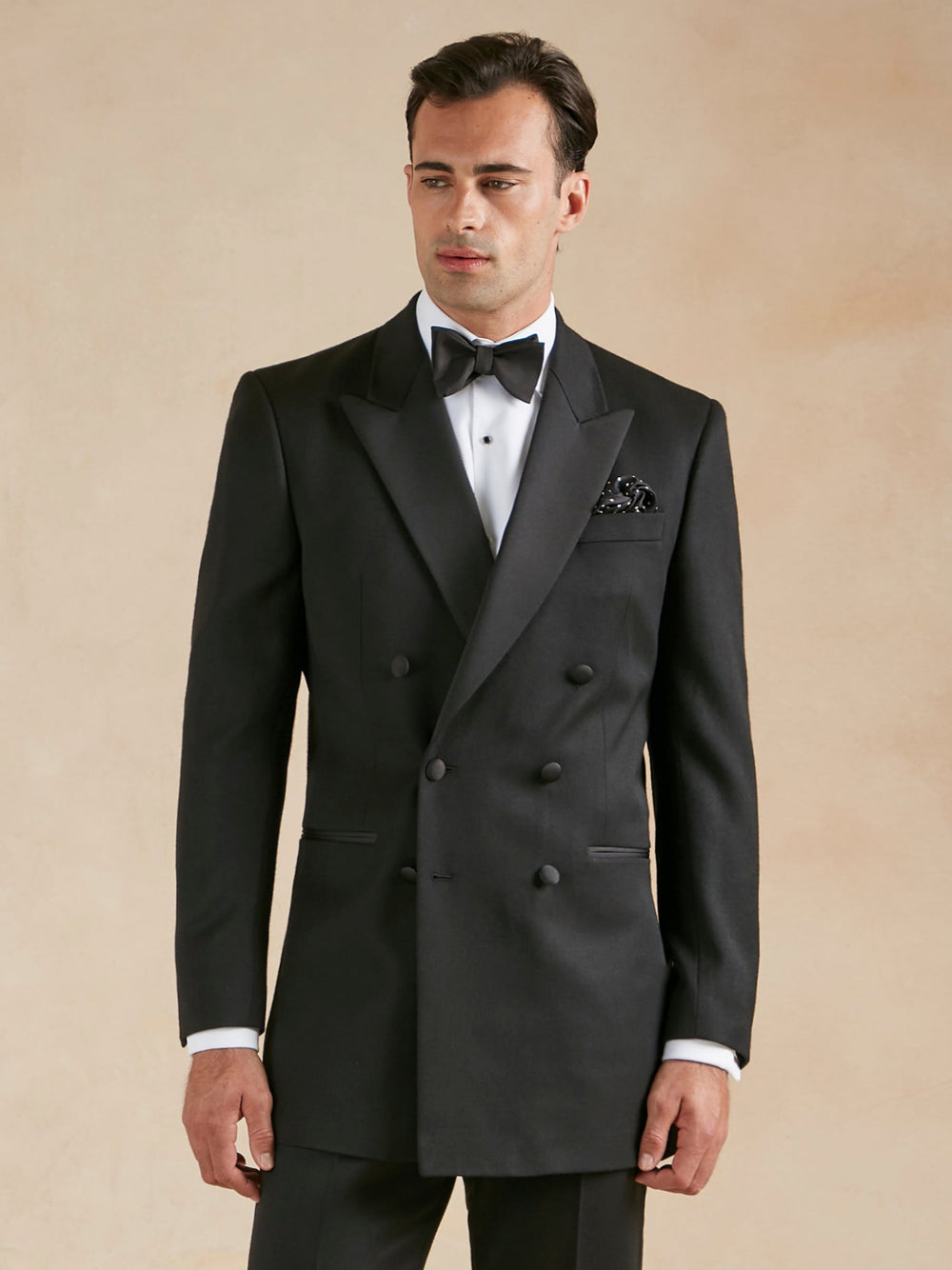 Beaufort Dinner Jacket - Black Barathea | Men's Dinner Jackets | Oliver ...