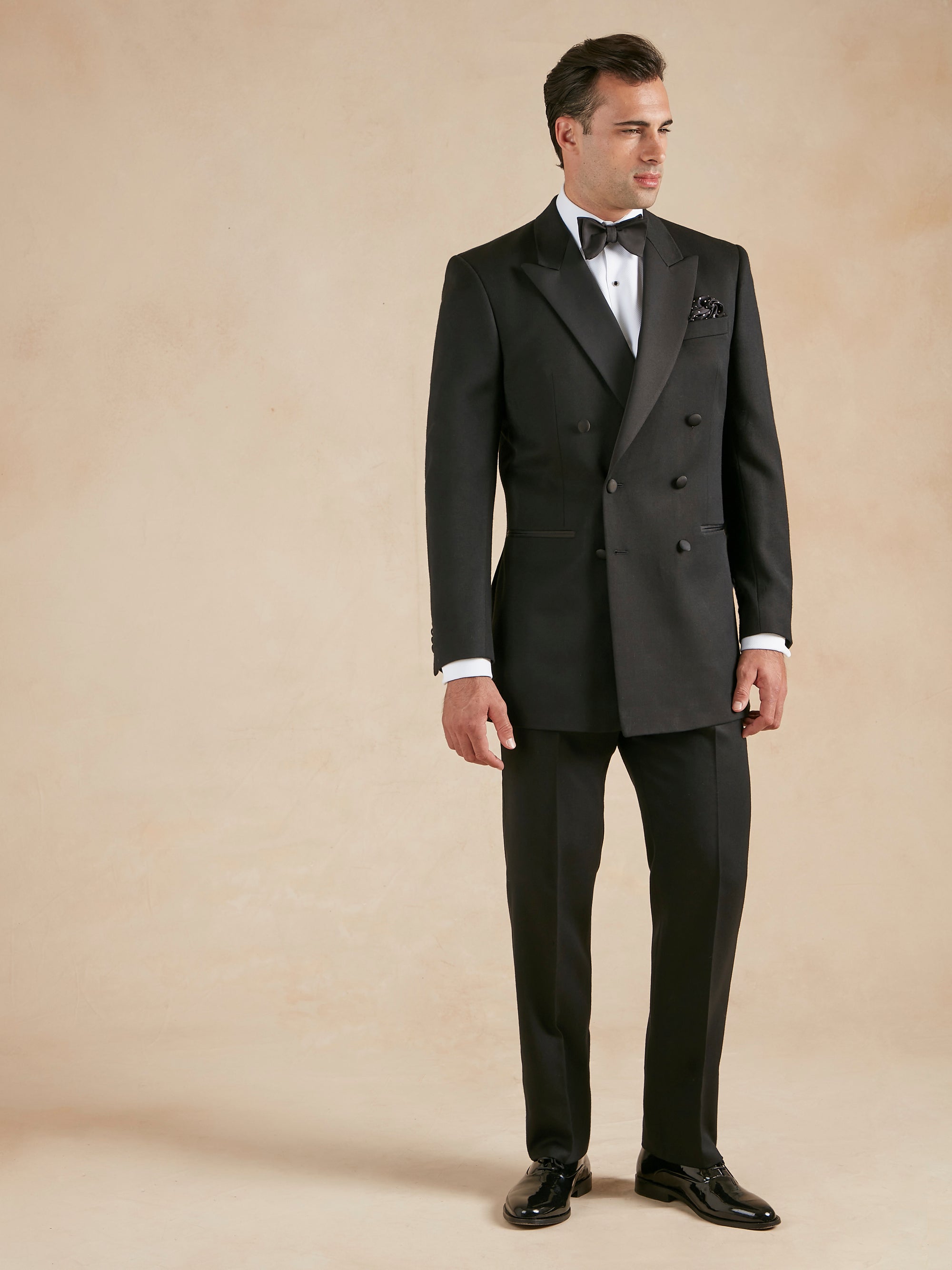 Beaufort Dinner Jacket - Black Barathea | Men's Dinner Jackets | Oliver ...