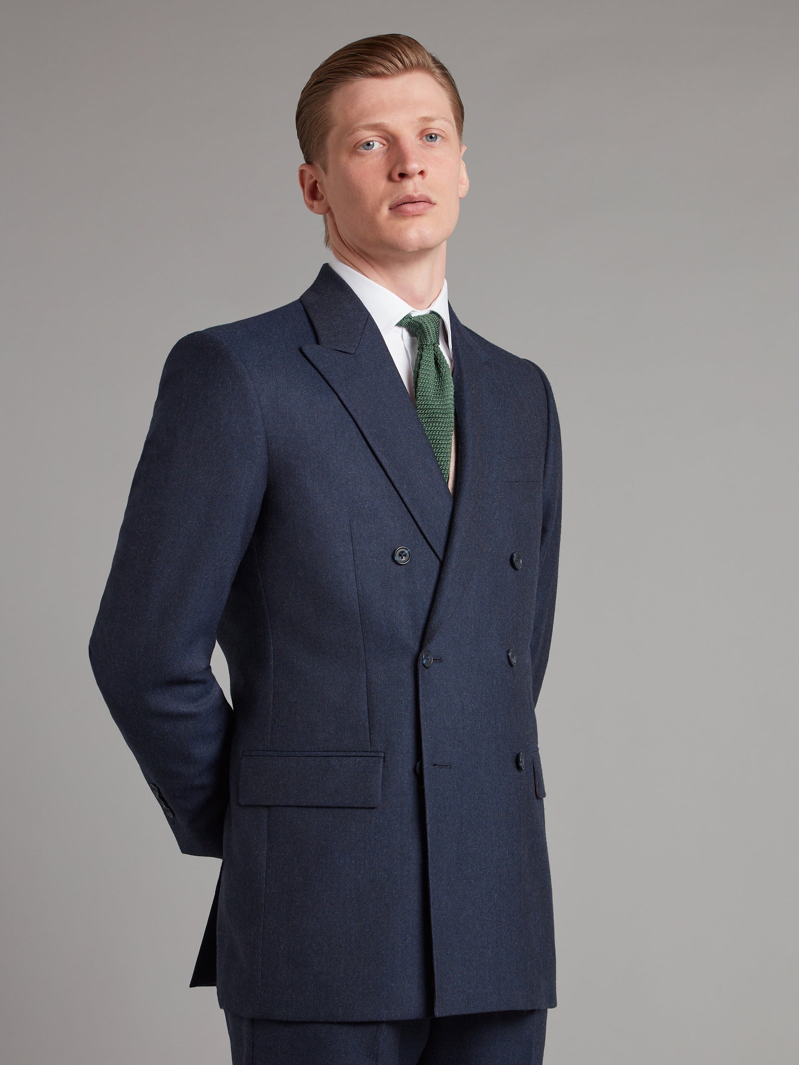 Cadogan Suit - Airforce Blue | Men's Double Breasted Suits | Oliver ...