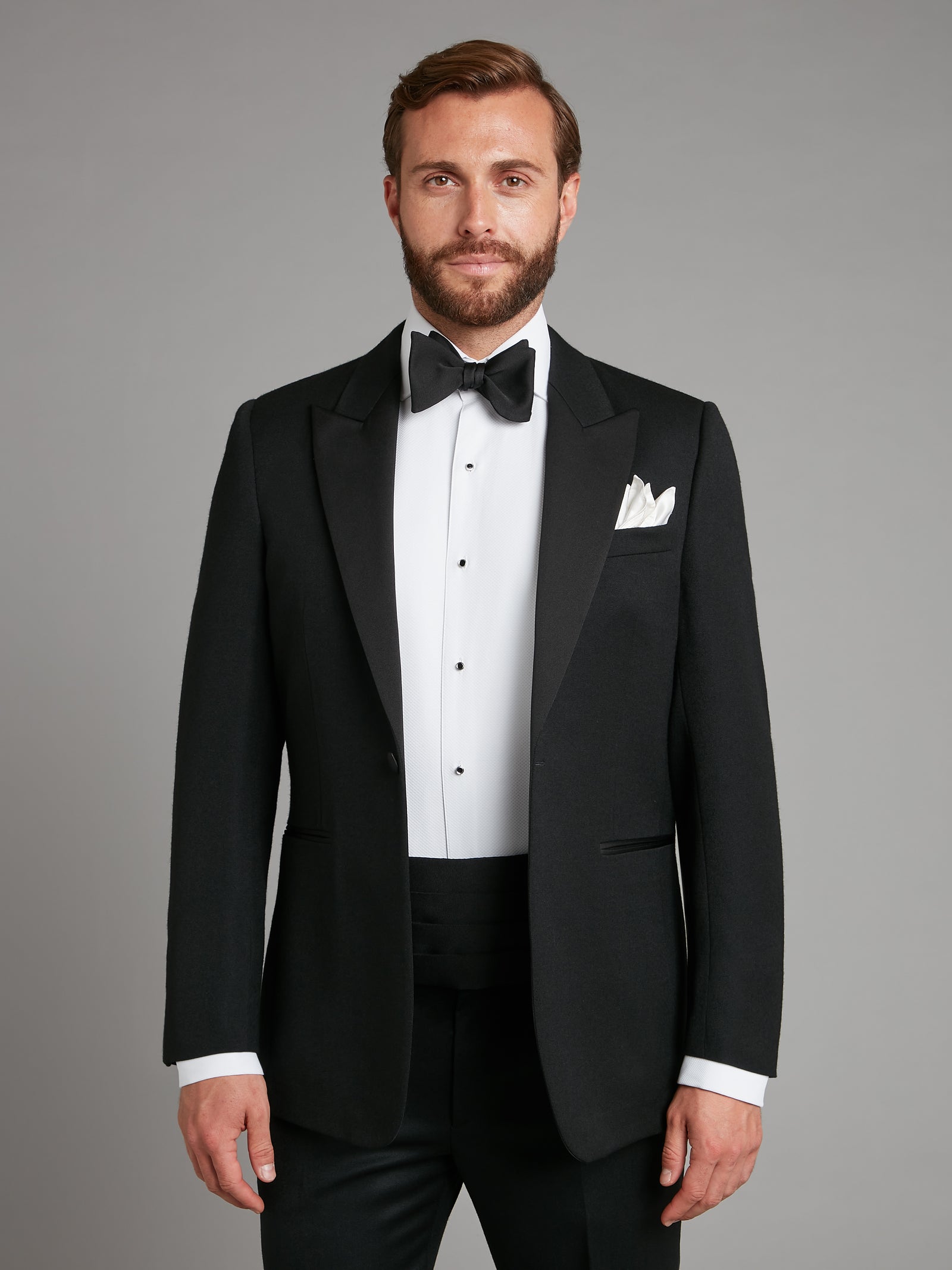 Carlyle Dinner Jacket - Black Barathea | Men's Dinner Jackets | Oliver ...