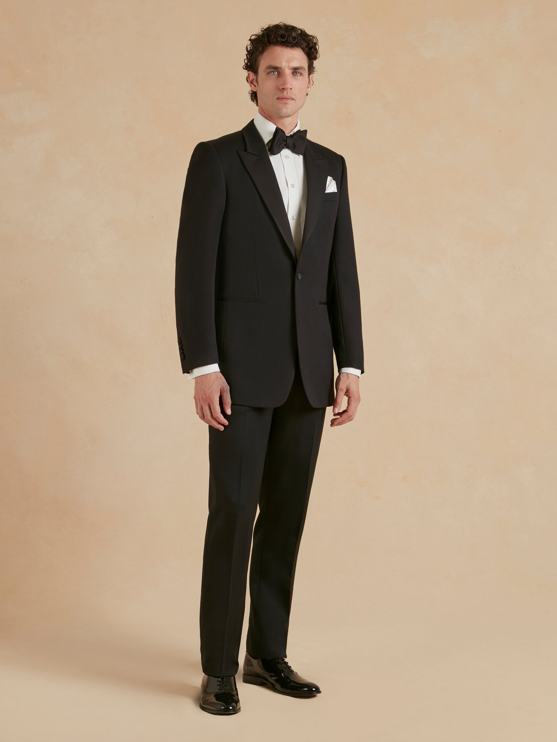 Carlyle Dinner Jacket - Black Barathea | Men's Dinner Jackets | Oliver ...