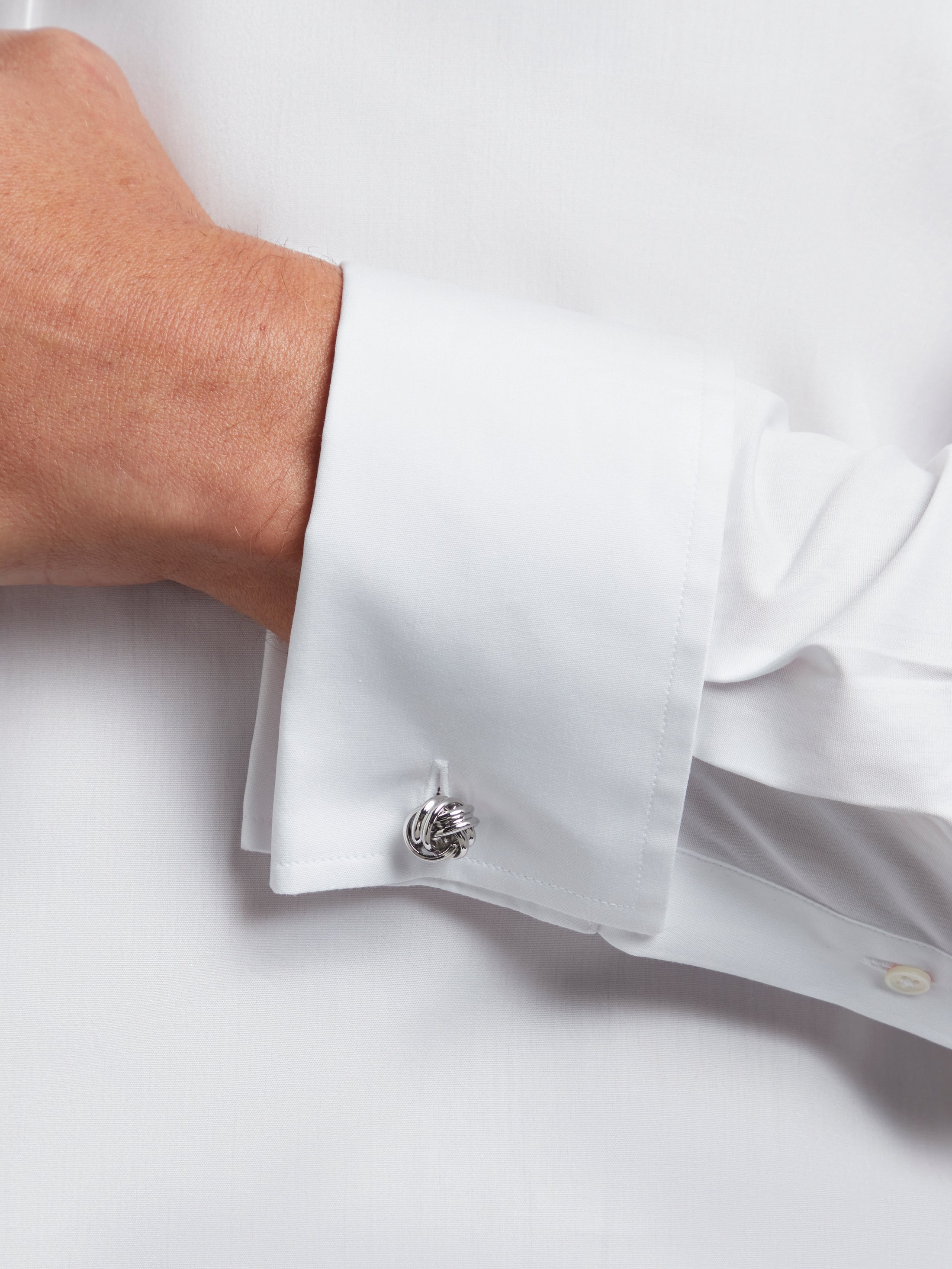 Collarless Shirt - White | Men's Classic Shirts | Oliver Brown, London