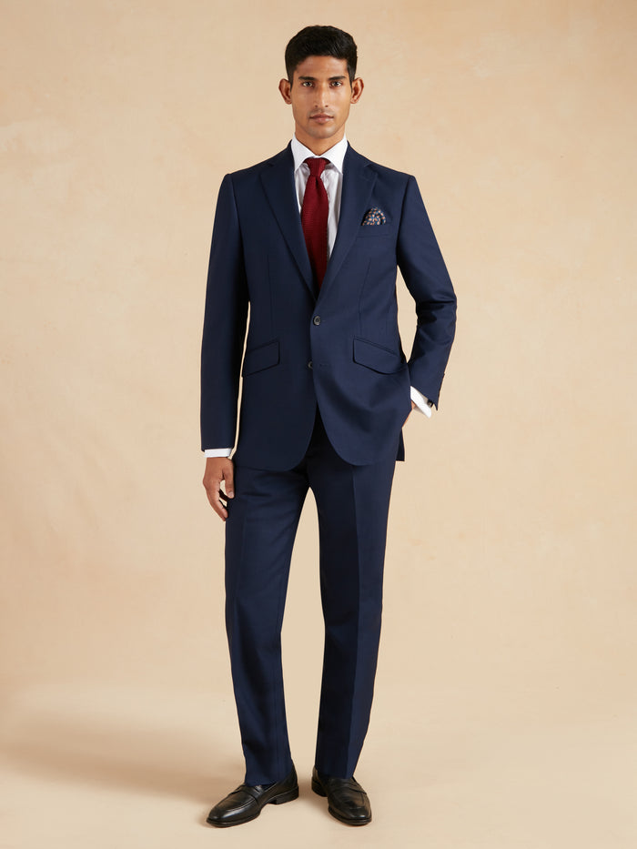 Eaton Suit - Pick and Pick Rich Blue | Men's Business Suits | Oliver ...