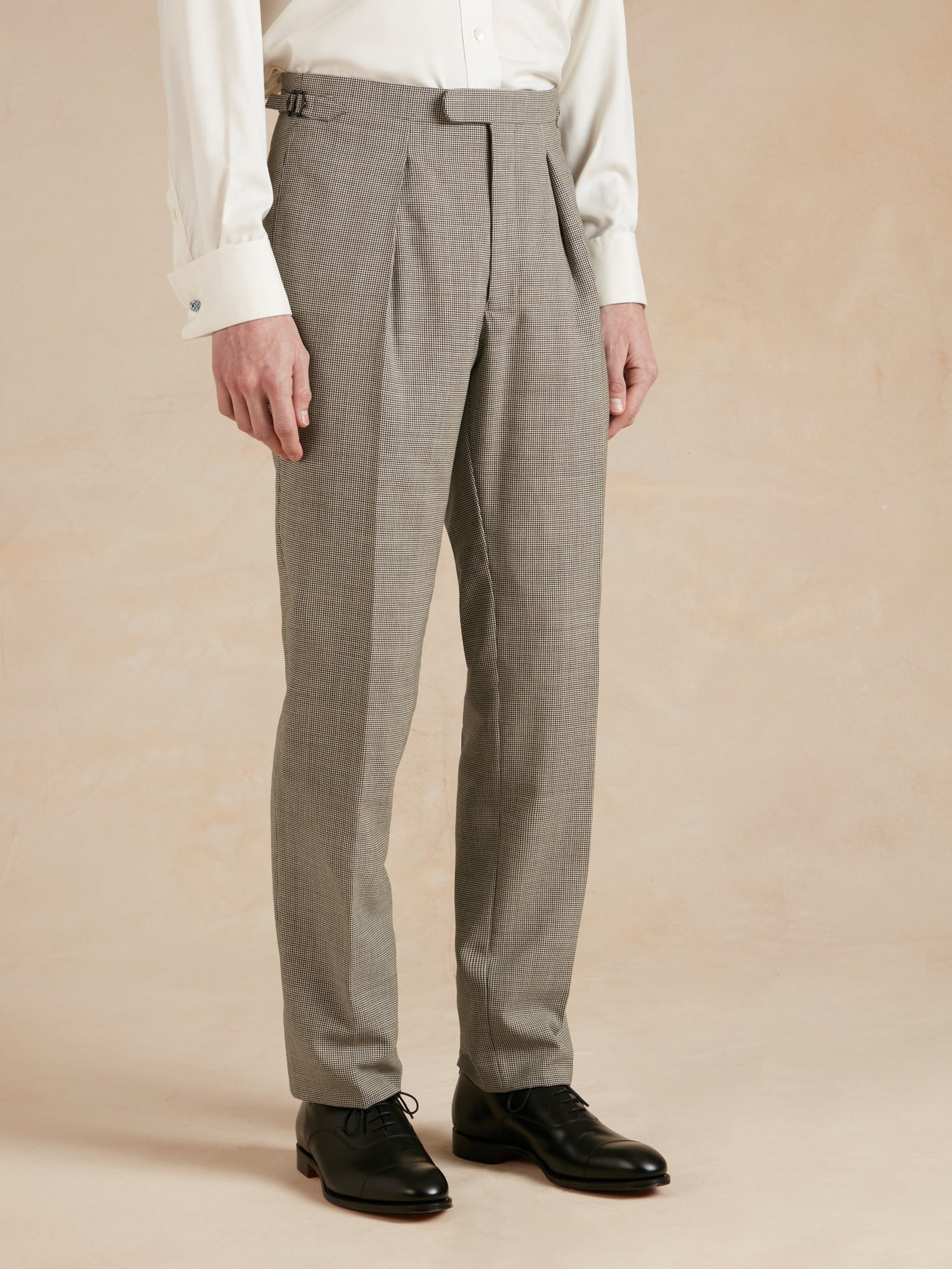 Fishtail Back Morning Trousers - Houndstooth | Men's Morning Trousers ...