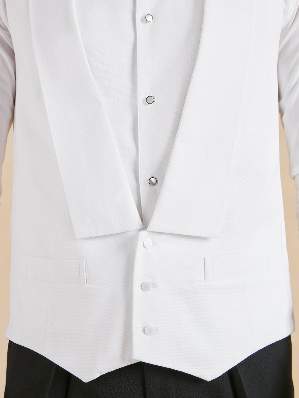 Marcella Waistcoat, Backed - White | Men's Evening Waistcoats | Oliver ...