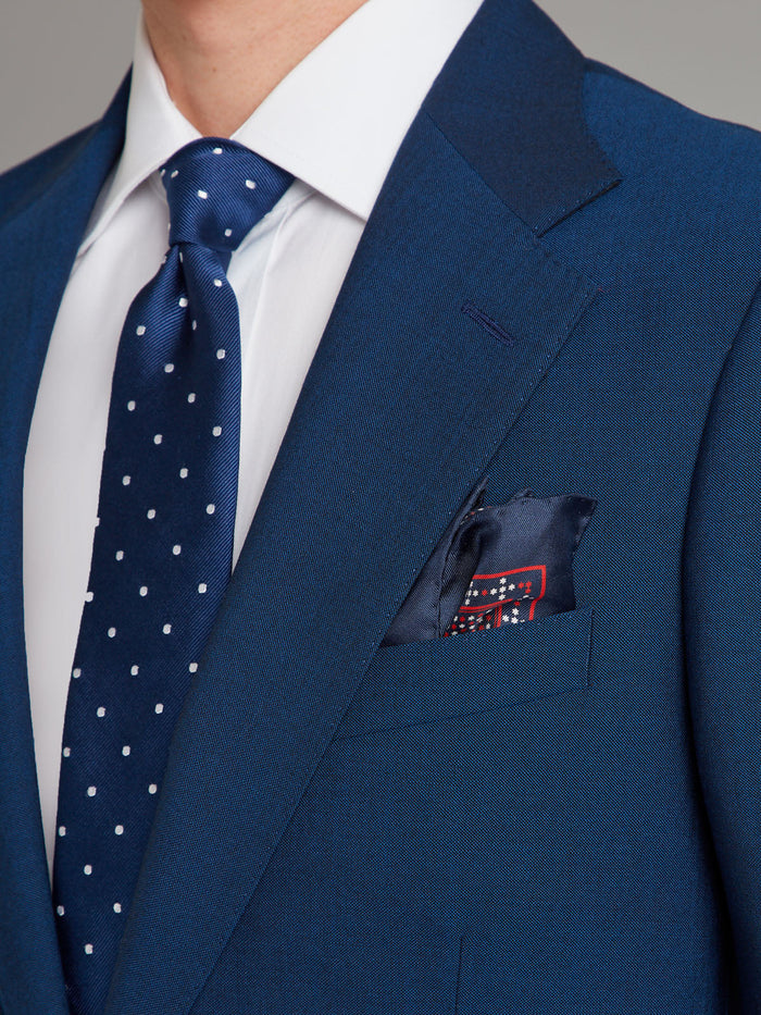 Mayfair Fresco Suit - Blue | Men's Business Suits | Oliver Brown, London