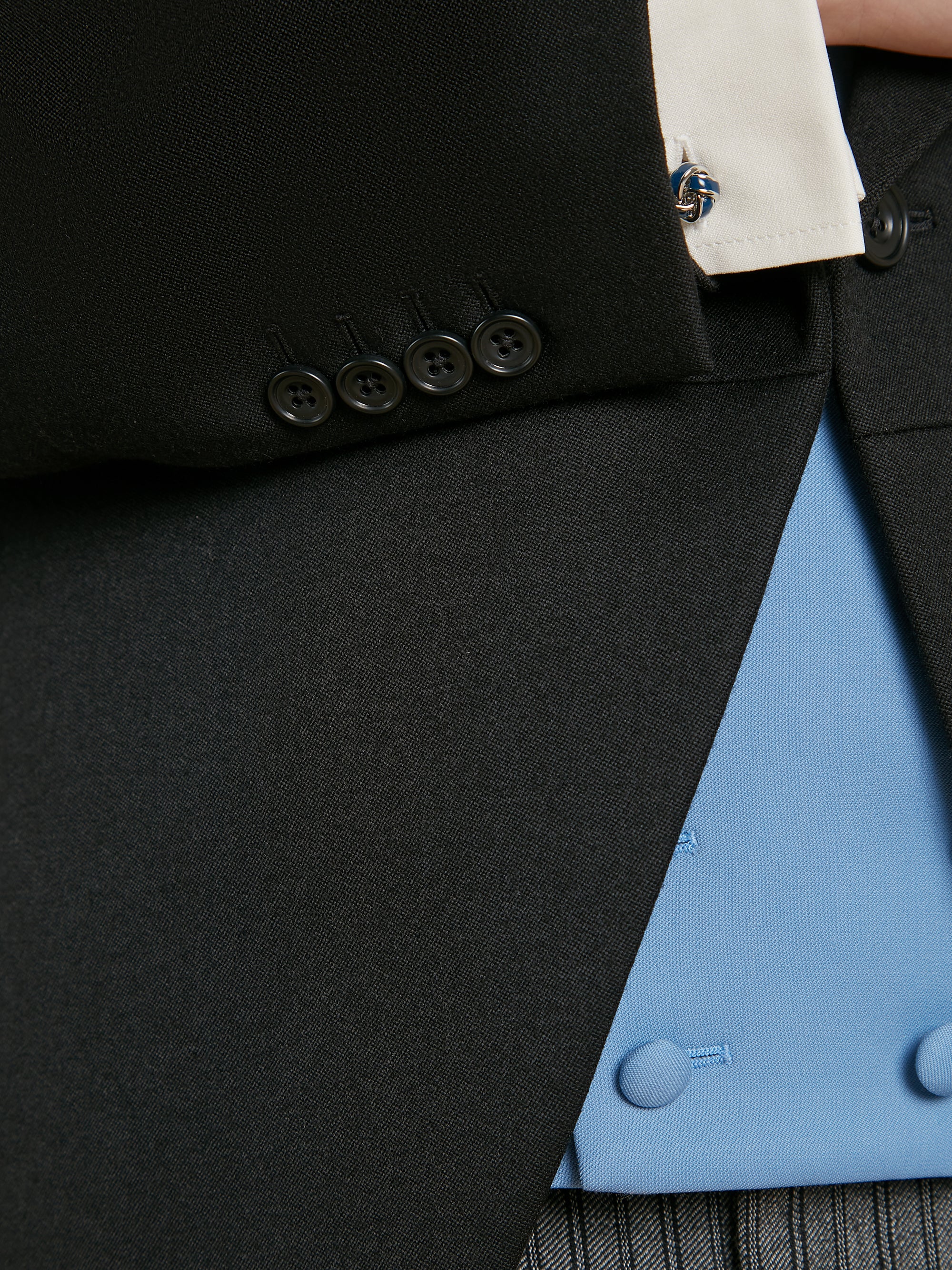 Morning Coat - Black Barathea | Men's Morning Coats | Oliver Brown, London