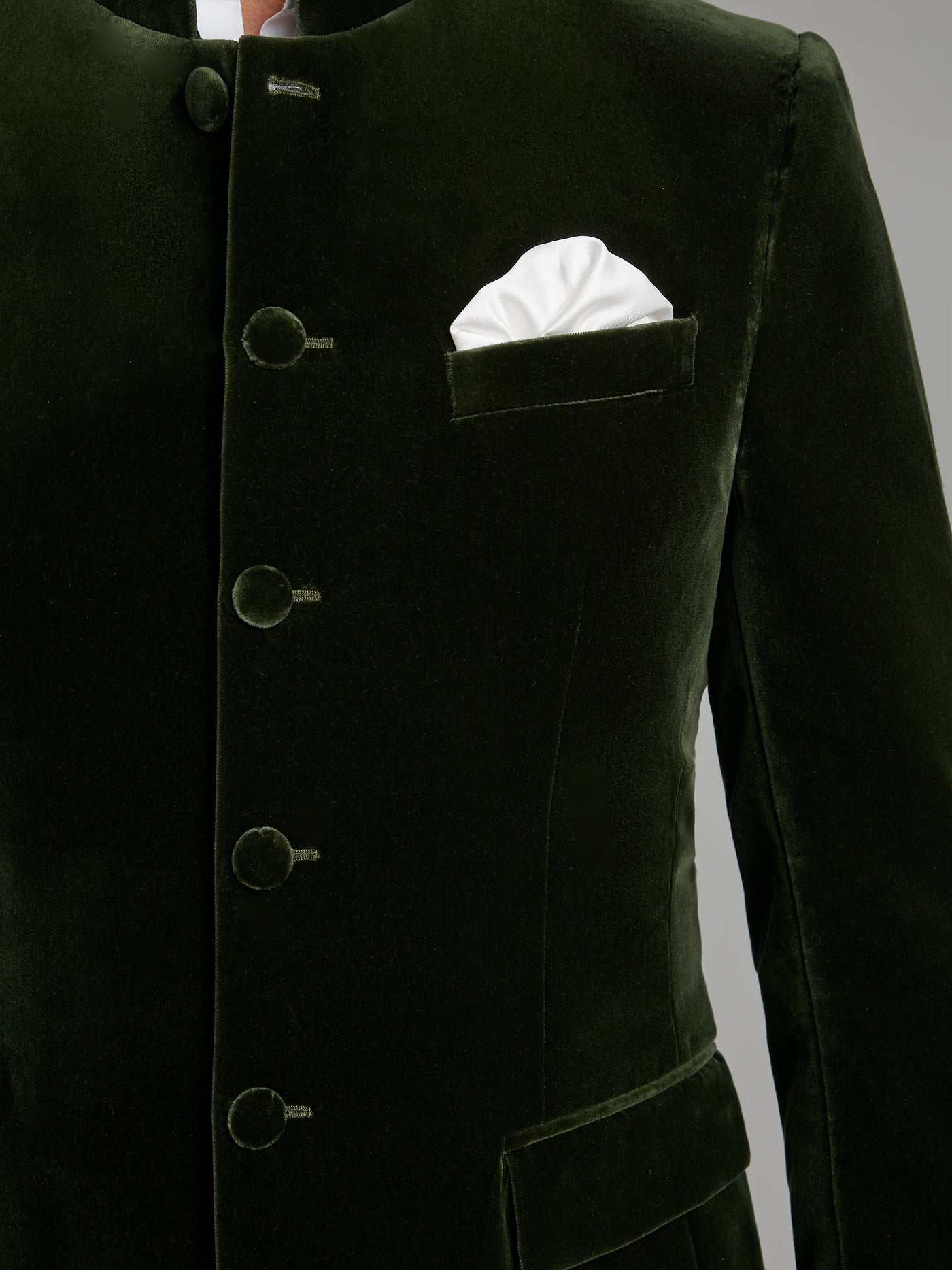 Ormonde Smoking Jacket - Green Velvet | Men's Smoking Jackets | Oliver ...