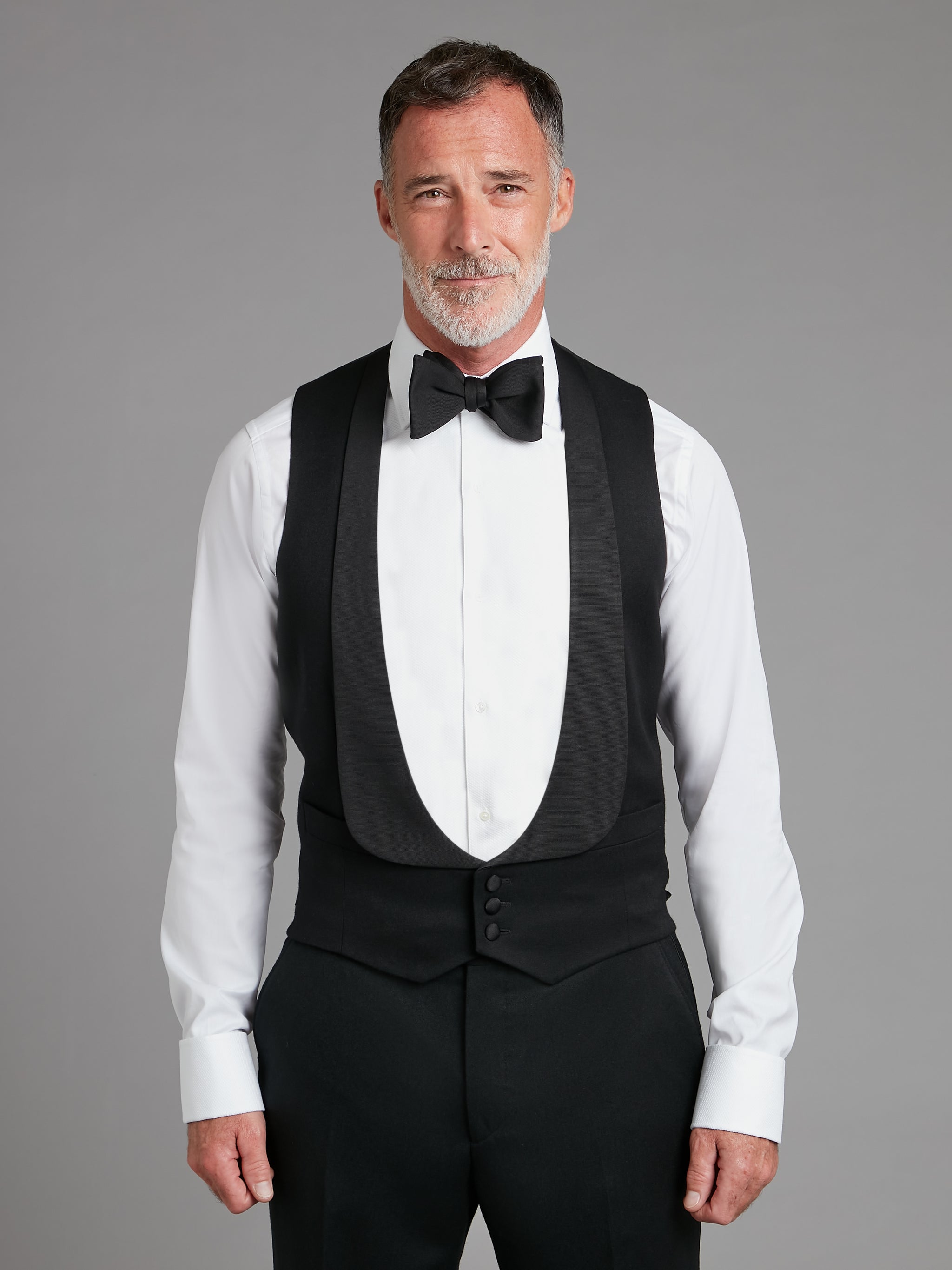 Single Breasted Evening Waistcoat - Black | Men's Waistcoats | Oliver ...