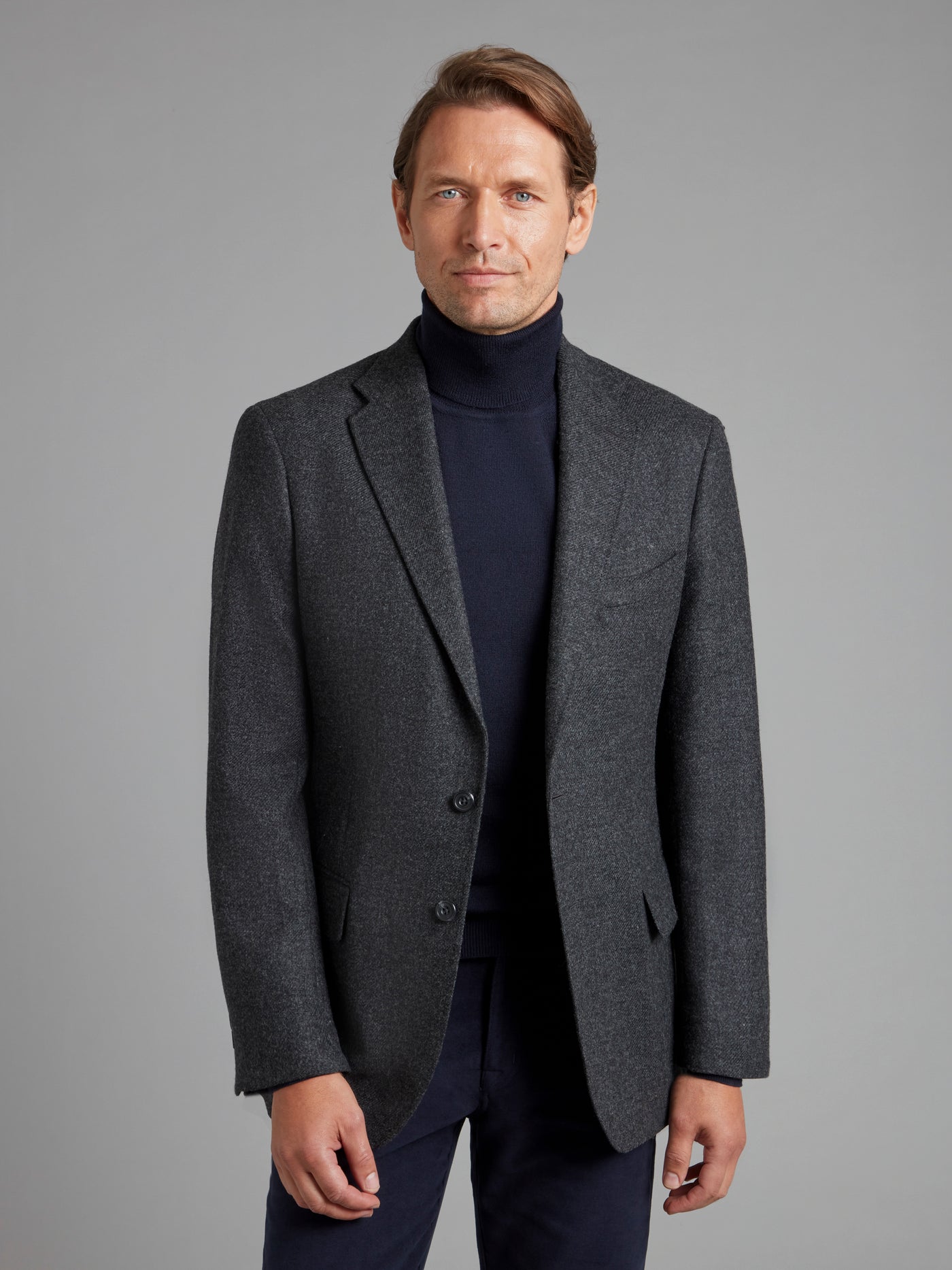 Unstructured Wool Jacket - Charcoal | Men's Casual Jackets | Oliver ...