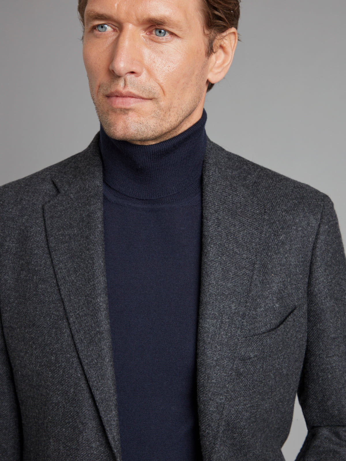 Unstructured Wool Jacket - Charcoal | Men's Casual Jackets | Oliver ...