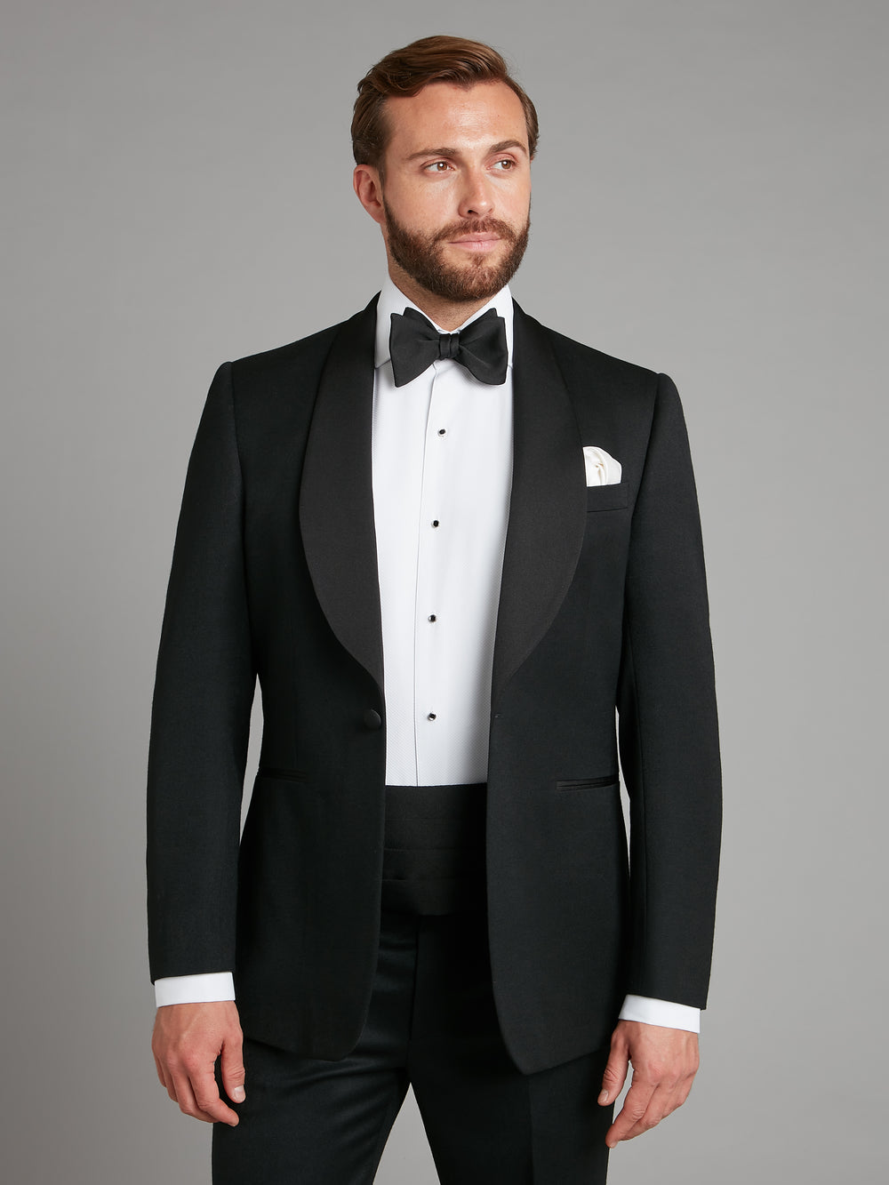 Whittaker Dinner Jacket - Black Barathea | Men's Dinner Jackets ...