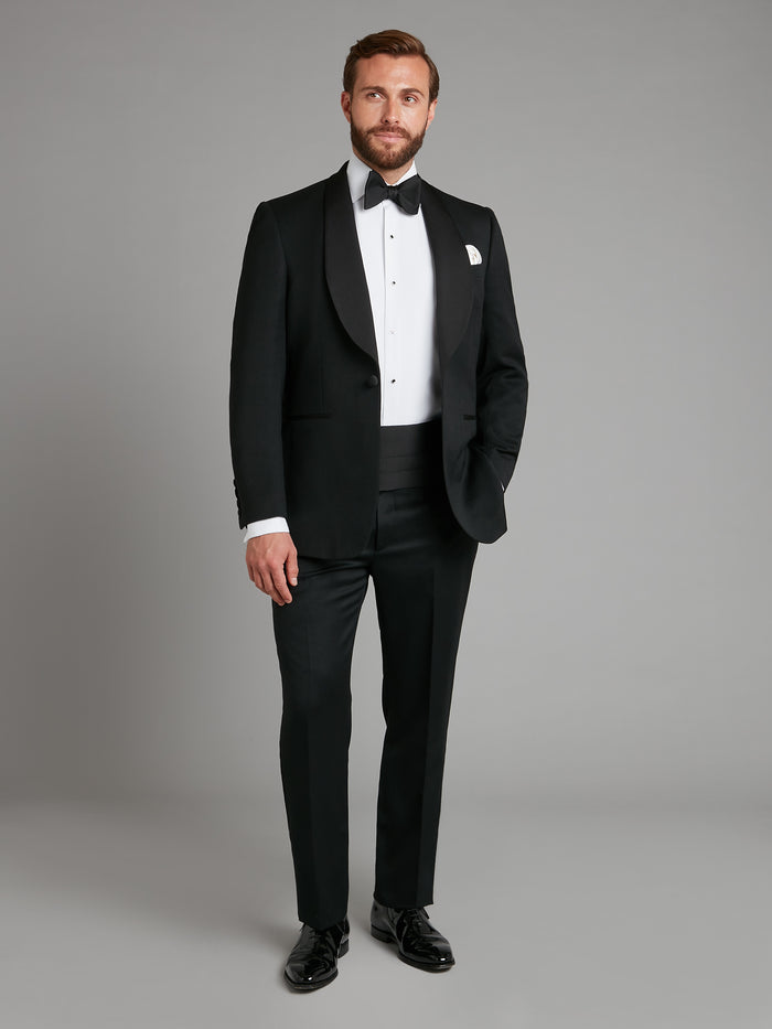Whittaker Dinner Jacket - Black Barathea | Men's Dinner Jackets ...