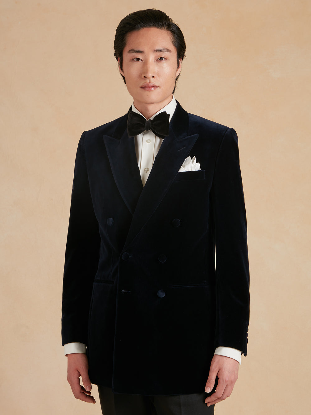 Cadogan Smoking Jacket - Navy | Men's Smoking Jackets | Oliver Brown ...