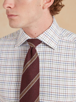 Tattersall Shirt - Woodland Check | Men's Casual Shirts | Oliver Brown ...