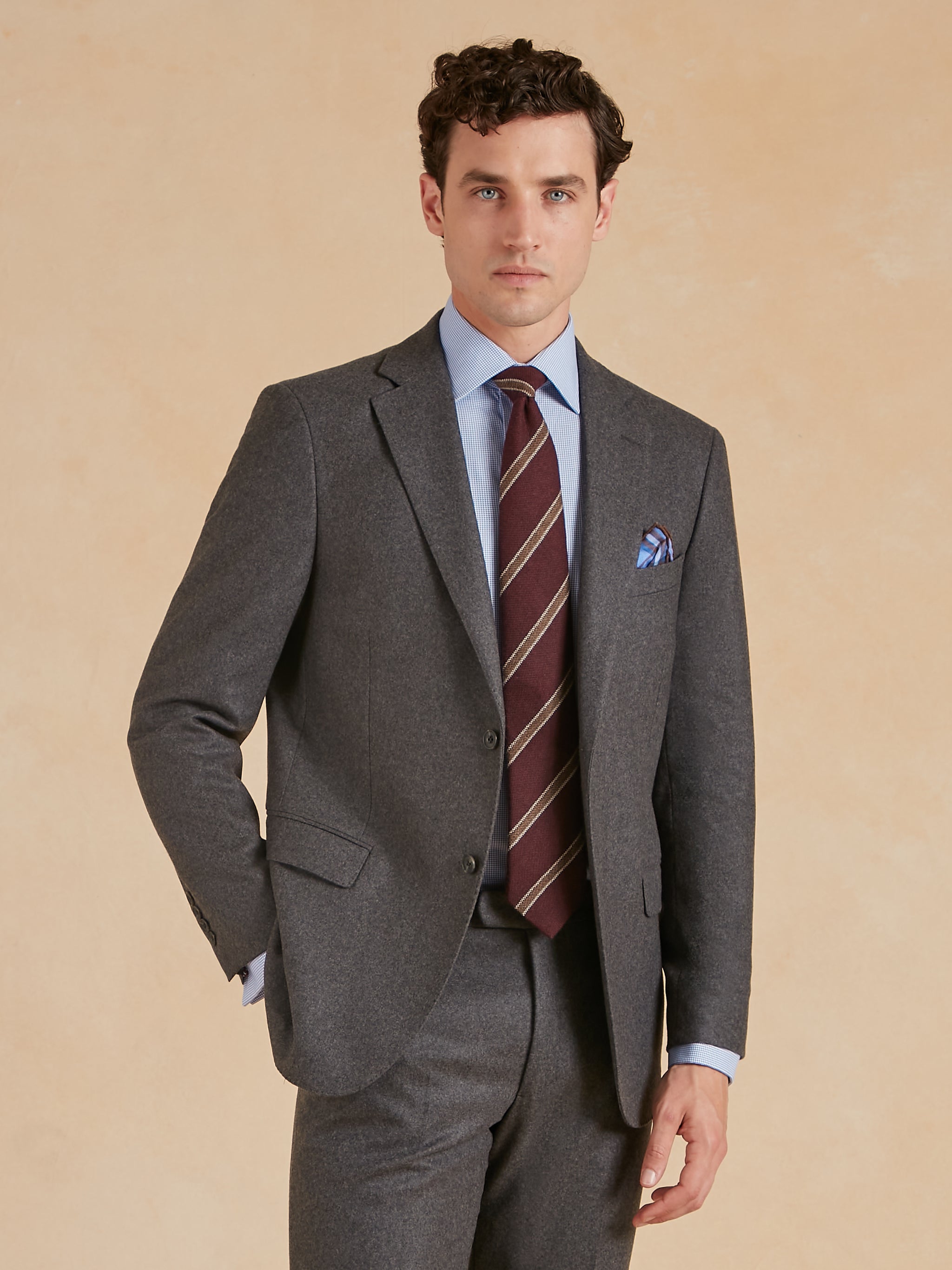 Unstructured Jacket Drago Flannel - Dark Grey | Men's Casual Jackets ...