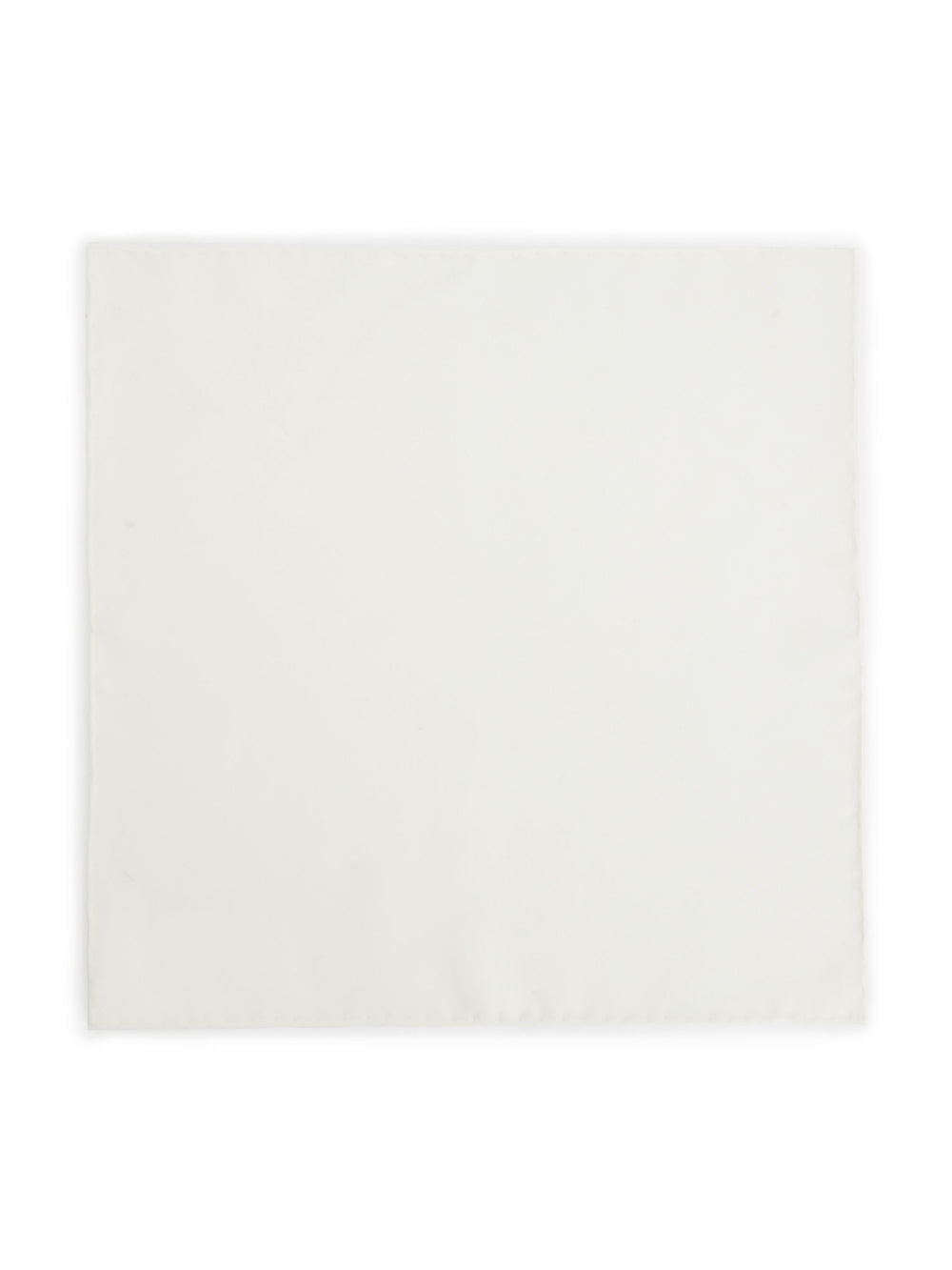 Hand Finished Silk Pocket Square - White | Handkerchiefs | Oliver Brown ...