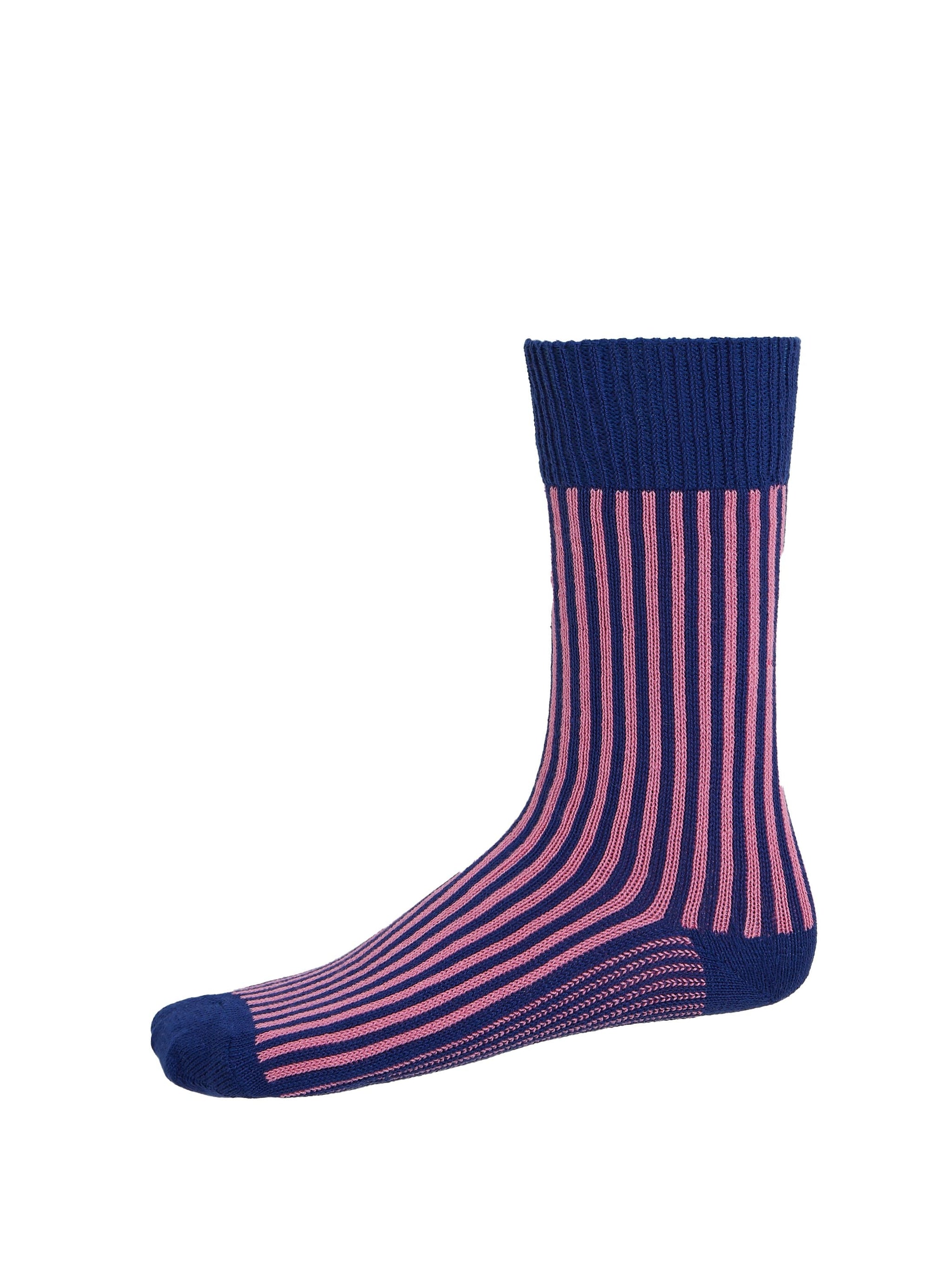 Vertical Stripe Socks | Men's Socks | Oliver Brown, London